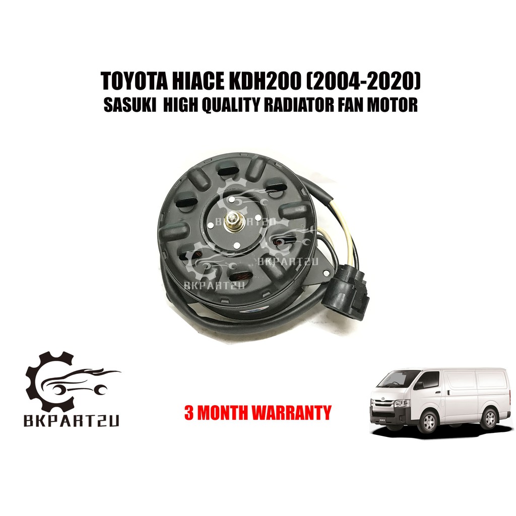 TOYOTA HIACE KDH200 (2004-2020) RADIATOR FAN MOTOR MADE BY SASAUKI HIGH ...