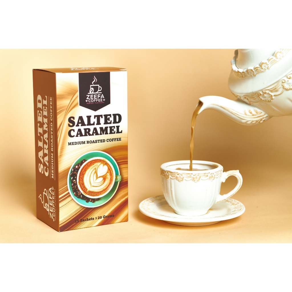 ZEEFA COFFEE INSTANT COFFEE DOUBLE ESPRESSO/SALTED CARAMEL | Shopee ...