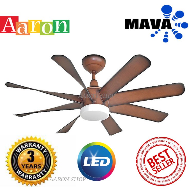 MAVA TROCA 58" DC CEILING FAN WITH REMOTE CONTROL DC Motor Silent ...