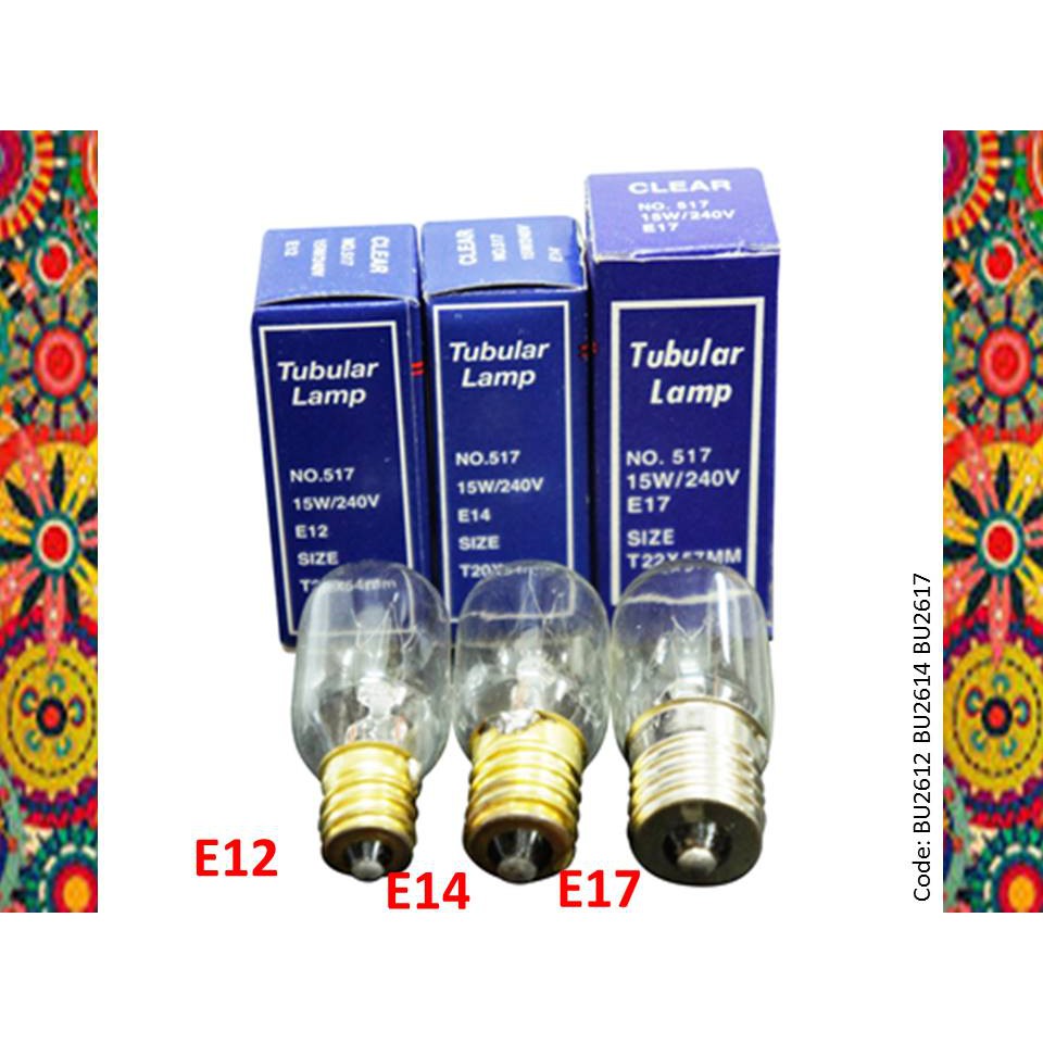 15w Refrigerator / Fridge / Freezer Light Bulb Tubular Lamp/ Salt Lamp ...