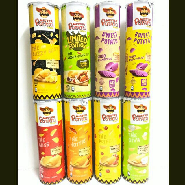 Mr Potato Crisps 125g per pc (Total 8 Flavours) | Shopee Malaysia