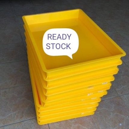 Plastic Yellow Tray /Basin kuning/Yellow Plastic Cake Tray / Bread Tray ...