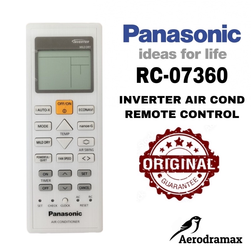 PANASONIC A/C REMOTE CONTROL RC-07360 (ORIGINAL) | Shopee Malaysia