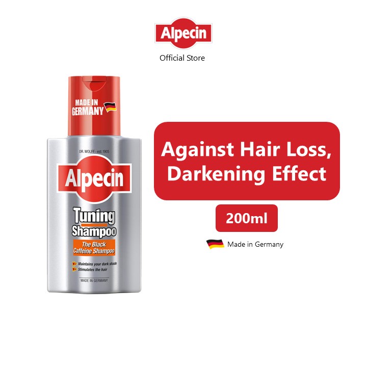 Alpecin Tuning Shampoo Maintains Dark Hair for Men (200ml) | Shopee ...