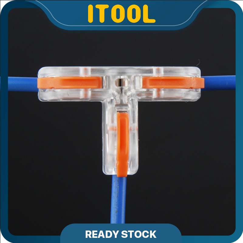 ITOOL T-Type Fast Wiring Cable Connector Reusable Spring Terminal ...