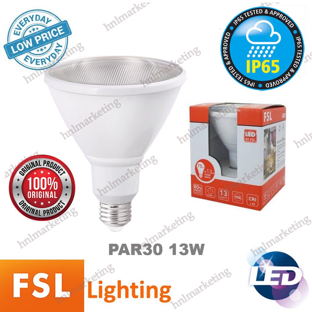 FSL 13W PAR30 LED SPOT LIGHT E27 OUTDOOR WEATHER PROOF | Shopee Malaysia