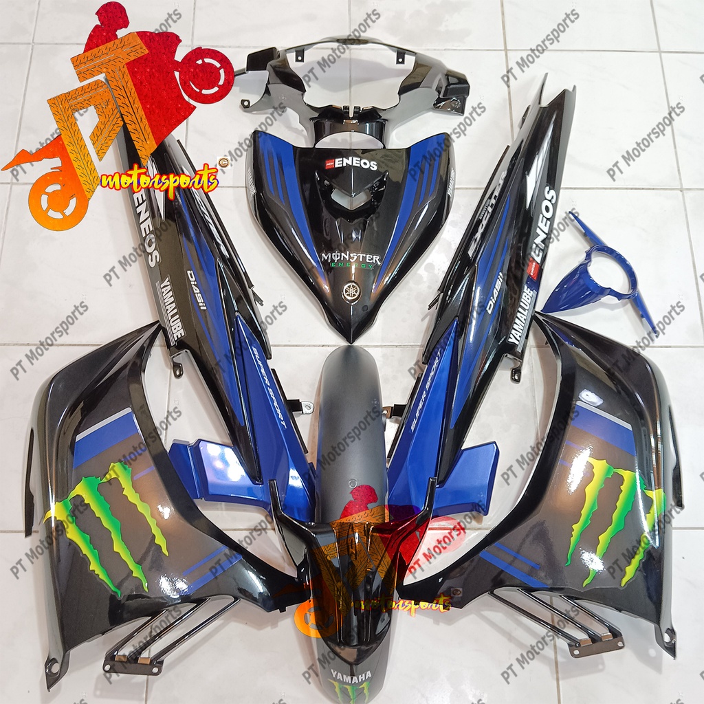 Yamaha Lc 135 Cover Set Black Blue Dpbmc Exciter Monster 42 V2 V3 V4 V5