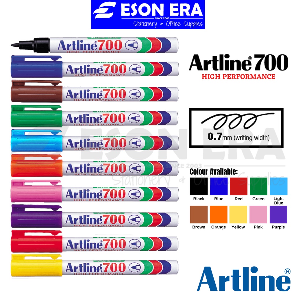 Artline 700 Permanent Refillable Marker High Performance | Shopee Malaysia
