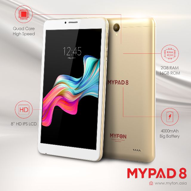 MYPAD 8 SMART TABLET (Original MYFON Warranty) | Shopee Malaysia