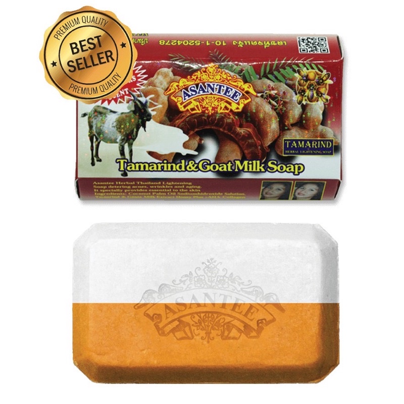 ASANTEE ORIGINAL THAI SABUN TAMARIND & GOAT MILK HERBAL SOAP 125g ...