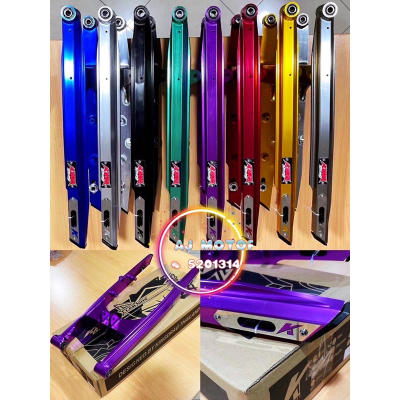 [ SWING ARM ALLOY THAILAND KINGDRAG 58CM +2INCI ] YAMAHA LC135 V1-V9 FI ...