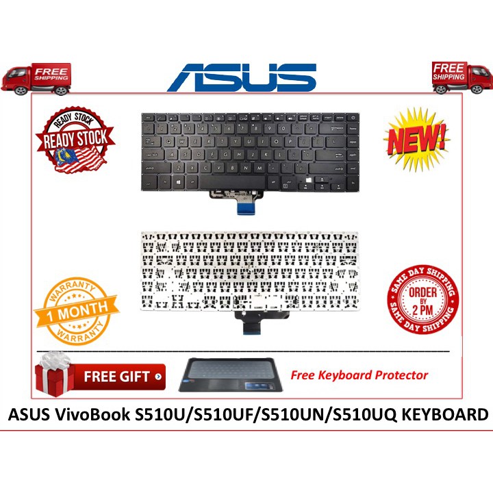 🎁 Free Gift 🎁Asus VivoBook A510U/F510U/K510U/S510U/S510UA/S510UR/X510 ...