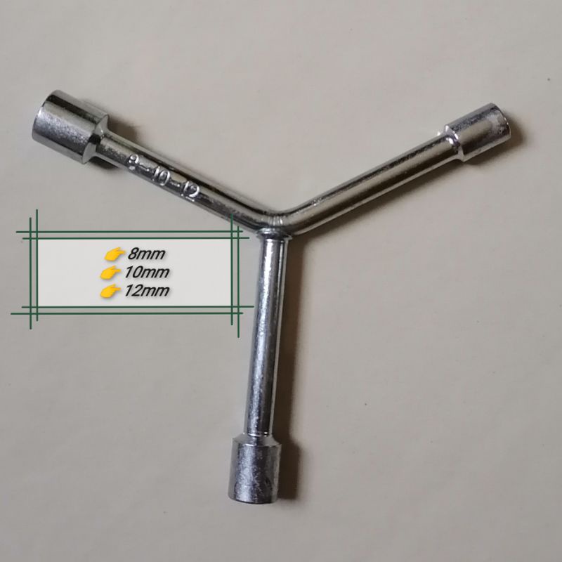 Shaper Spanar Y🌟 [ 8mm/10mm/12mm] 🌟Y Shaped Socket Wrench Spanner ...