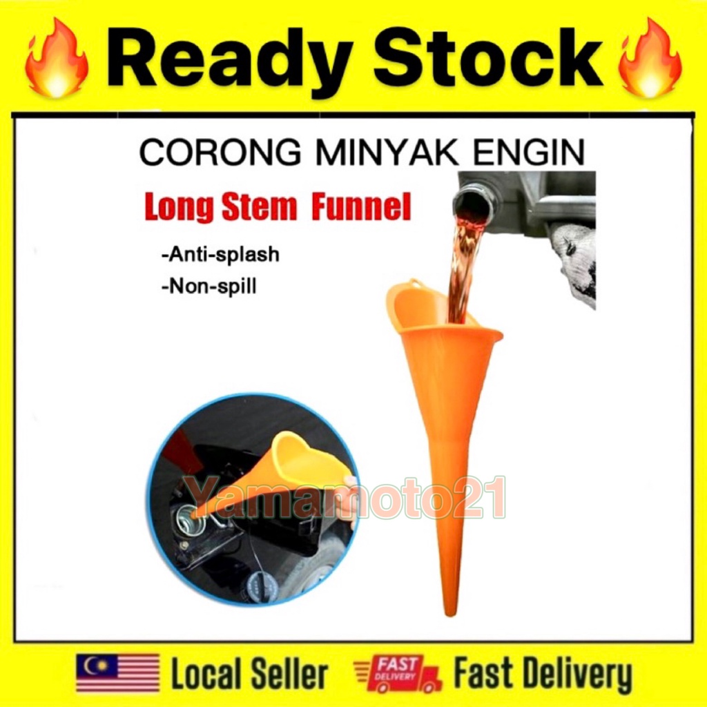 Car Motorcycle Vehicle Non Flexible Oil Funnel Filter Filling Fuel ...