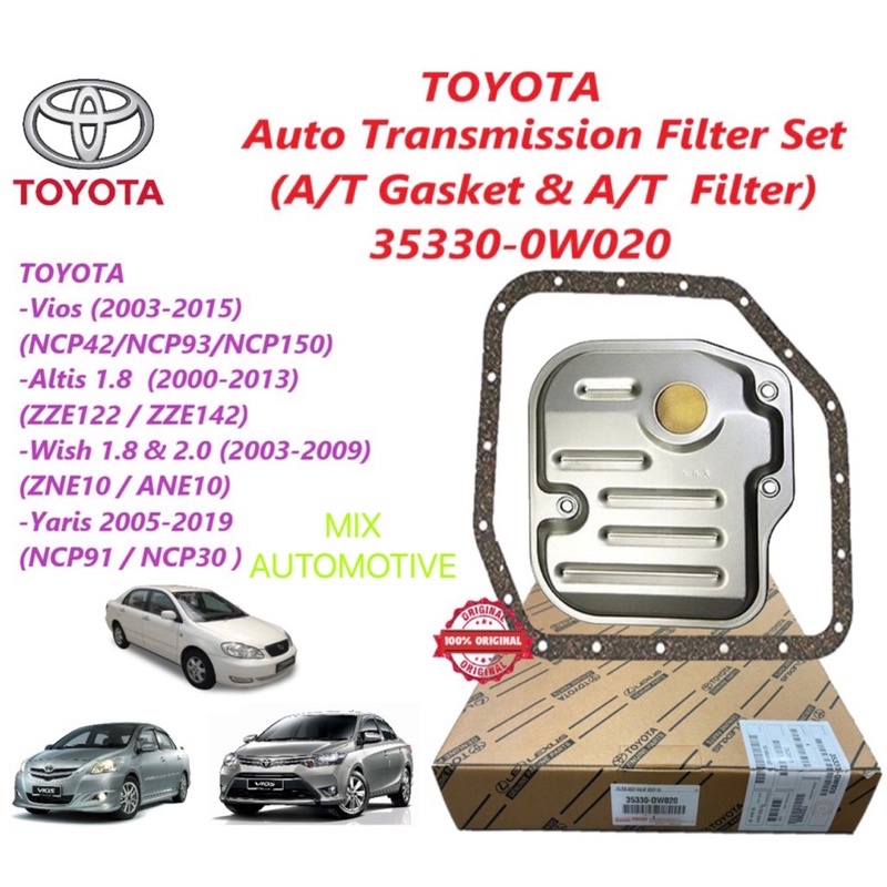 ATF TOYOTA Auto Transmission Filter Set / Auto Filter 35330-0W020 ...