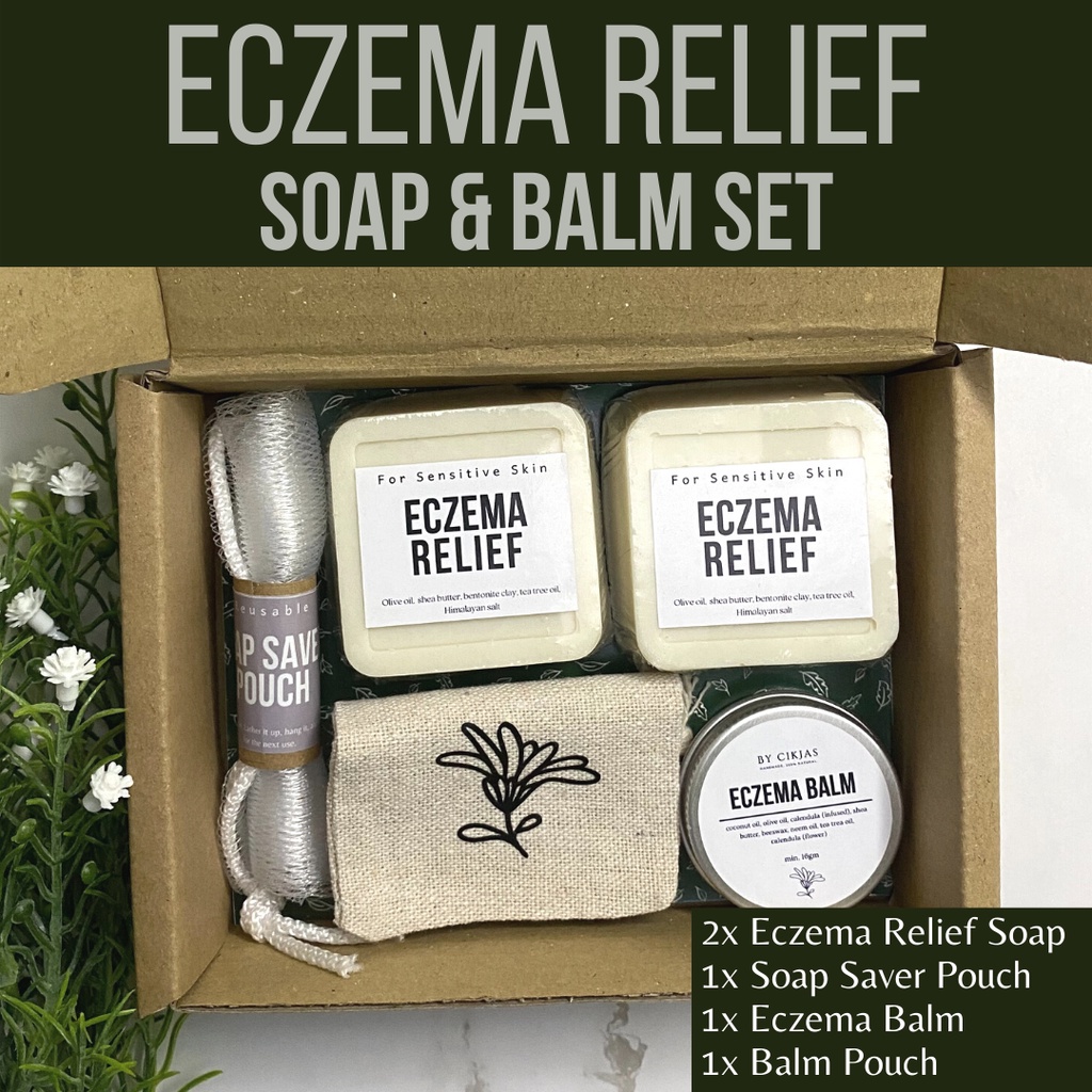 [Balm & Soap Set] Eczema Relief Soap and Eczema Balm with Calendula [by ...