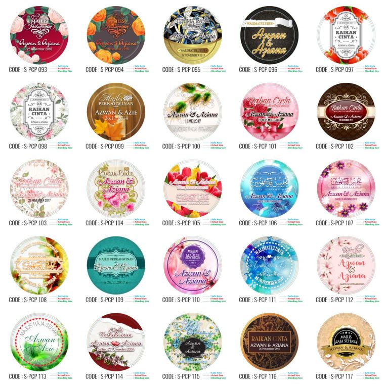 Sticker Wedding Door Gift Stiker Kenduri Kahwin Murah Stickers Doorgift ...