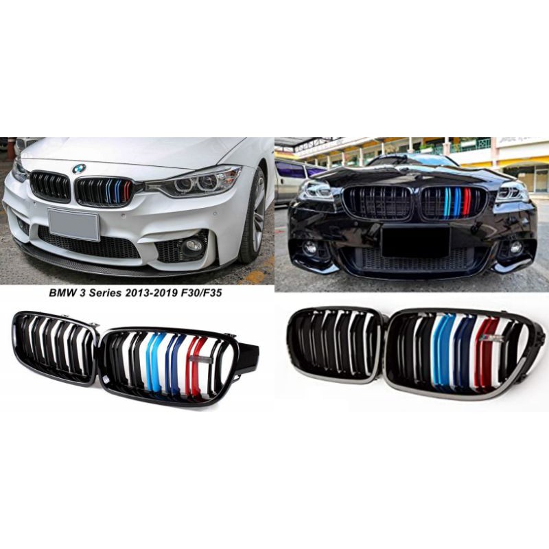 bmw f30 /f10 front grille grill m-colour 1set car accessories lambang ...