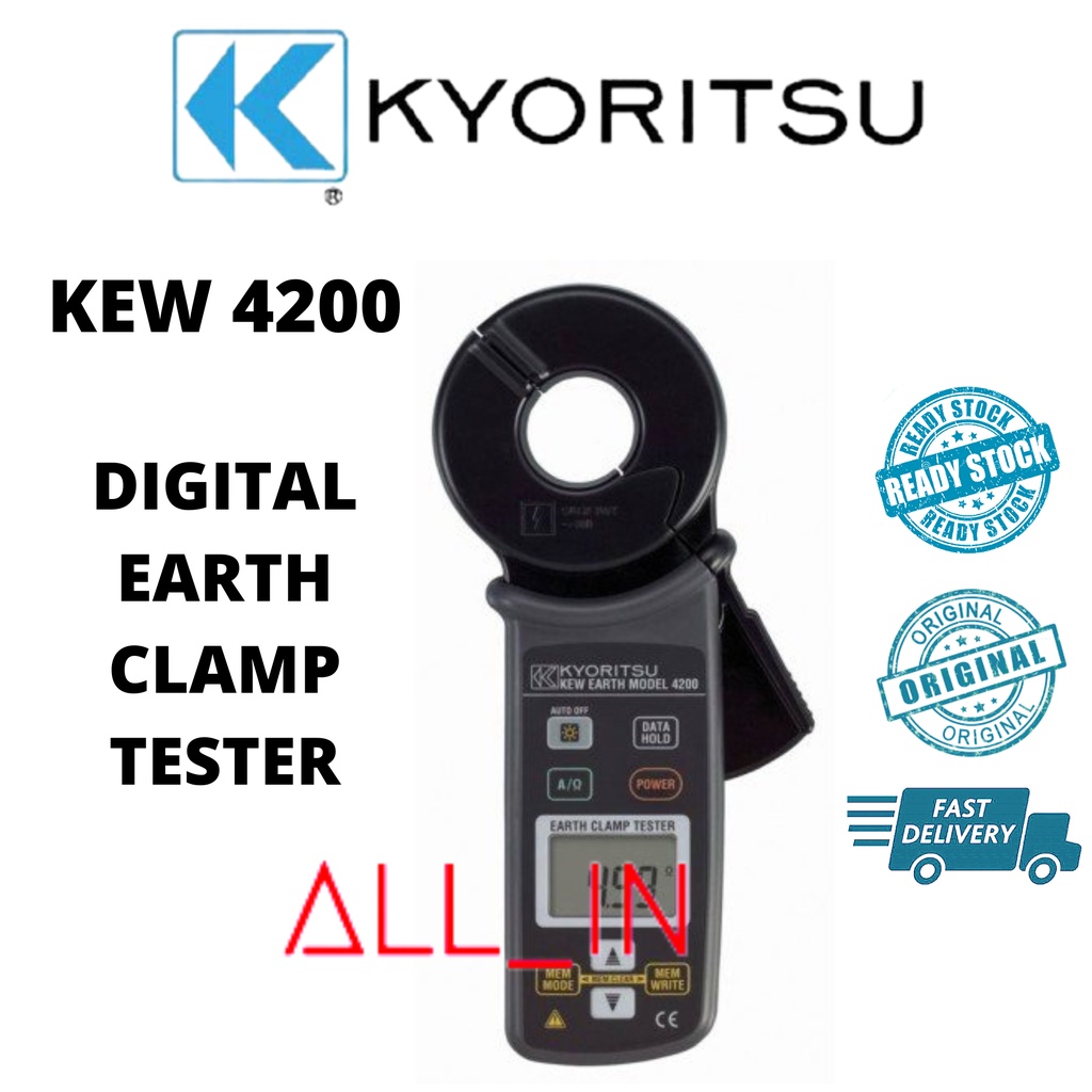 Kyoritsu 4200 Digital Earth Clamp Testers | Shopee Malaysia