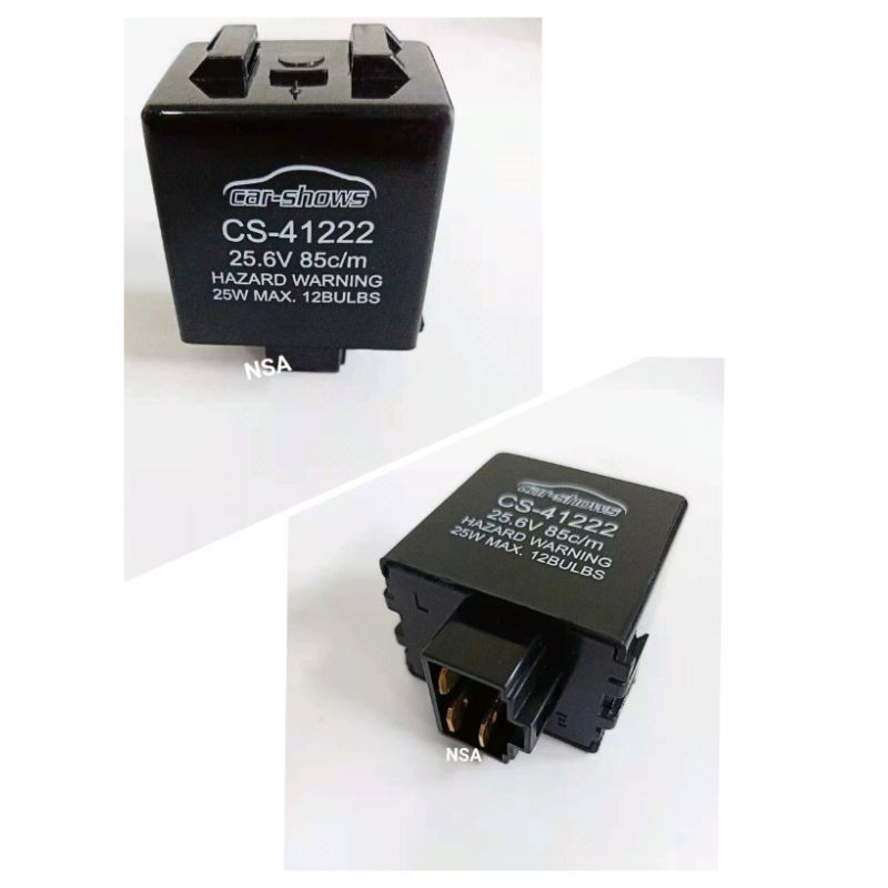 CAR-SHOWS CS-41222 Hino / Hicom 4.3 Signal Relay Flasher Unit 24V 3 Pin ...