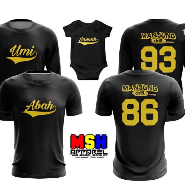 Baju Family Pakej(printing tshirt) | Shopee Malaysia