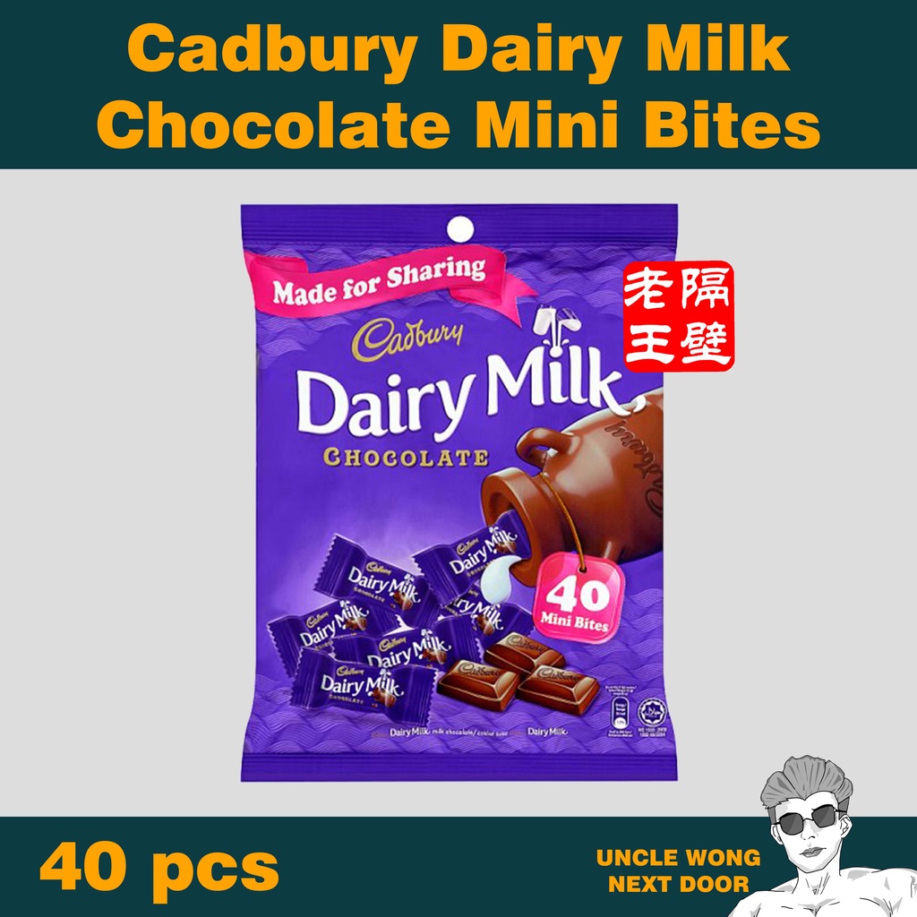 Cadbury Dairy Milk Chocolate Mini Bites 40pcs 180g | Shopee Malaysia