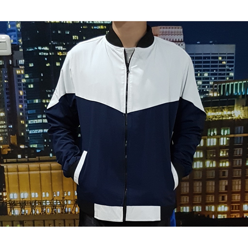 Two Color Combination Jacket | Shopee Malaysia