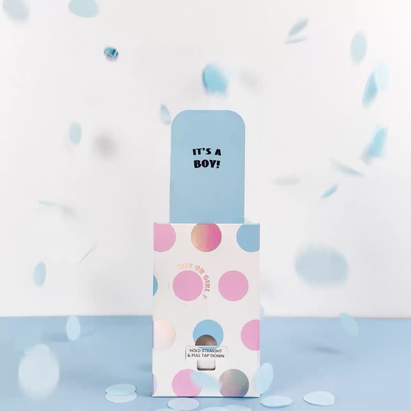 [READY STOCK]•CONFETTI POPPER BIRTHDAY CARD• POPPER CONFETTI CARD PUSH ...