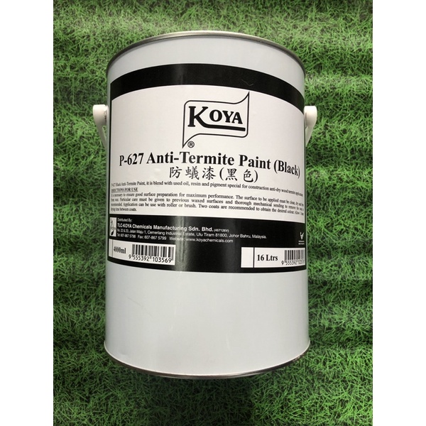 KOYA ANTI TERMITE PAINT P627 BLACK OR GREEN 16ltr | Shopee Malaysia