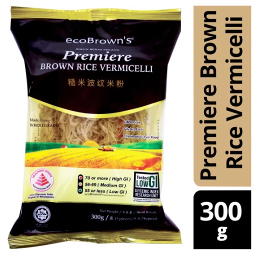 300gm Bihun Beras Perang Eco Brown's Premiere Rice Vermicelli HALAL ...