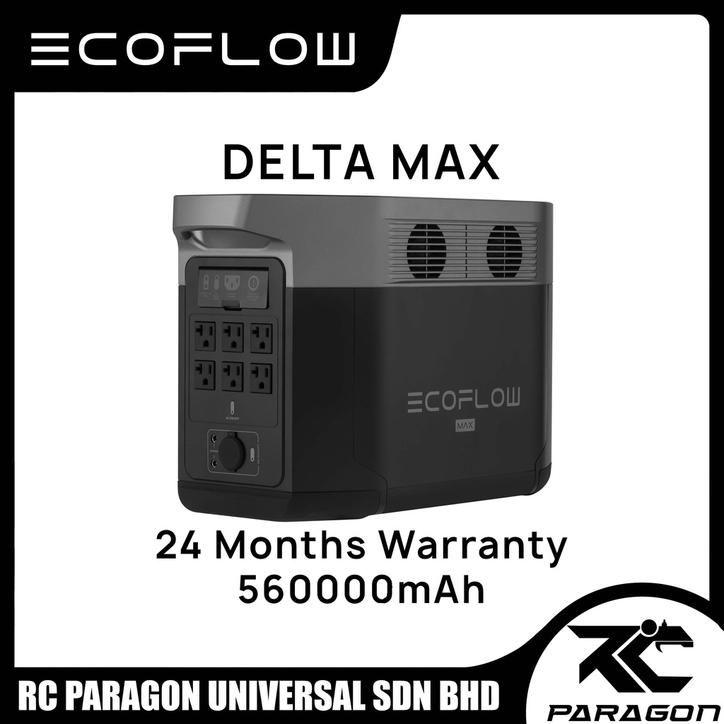 EcoFlow Delta Max 2000 Portable Power Station 2400W (Peak 5000W) 1600Wh Fast Charging Extra ...