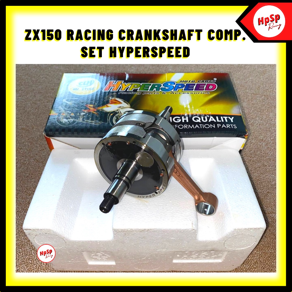 CRANKSHAFT ZX150 JET 1MM 1.2MM HYPERSPEED: ZX150 RACING CRANKSHAFT COMP ...