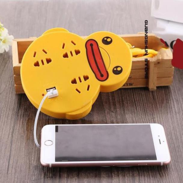 Yellow Duck Power Socket With Multi-Function USB Port | Shopee Malaysia