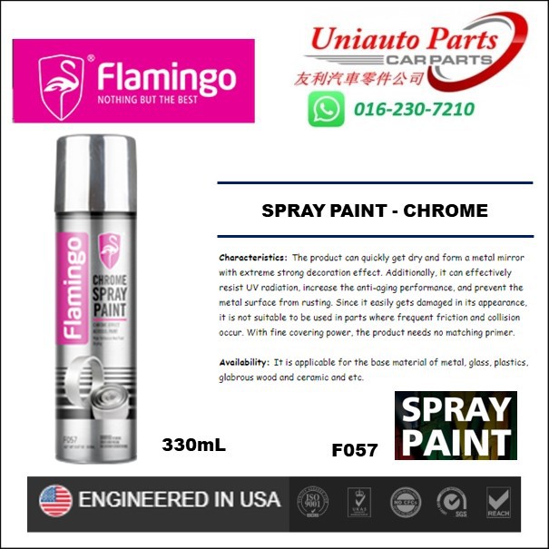 FLAMINGO CHROME SPRAY PAINT (330mL) | Shopee Malaysia