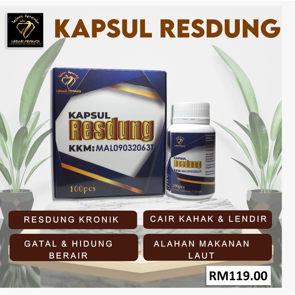 KAPSUL RESDUNG MUJARAB RAWAT BERSIN HIDUNG TERSUMBAT | Shopee Malaysia