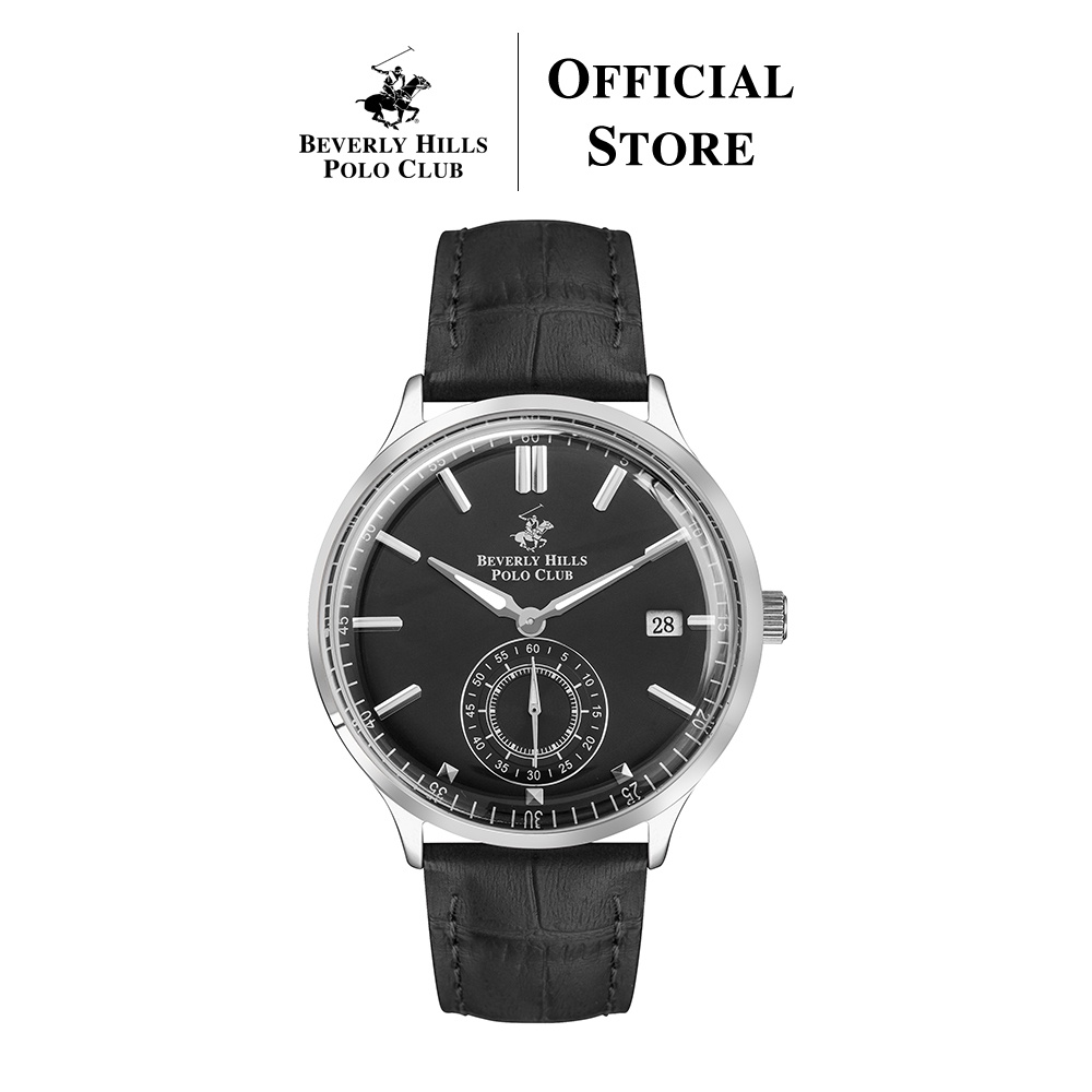 Beverly Hills Polo Club BHPC Men's Leather Quartz Watch BP3260X ...