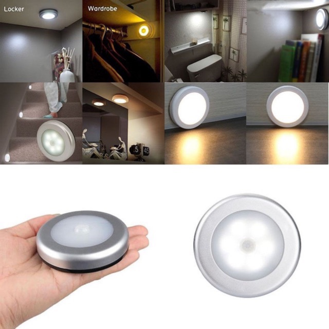 LED Small lights Mini highlight Emergency Plastic Touch sticky wall ...