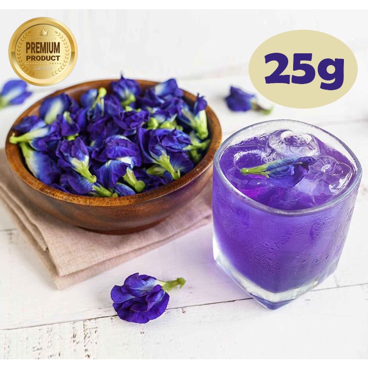 Butterfly Pea Flower Tea Bunga Telang 25g | Shopee Malaysia