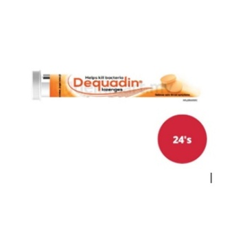Dequadin Lozenges Tube for Sore Throat 24's (EXP: November 2025 ...