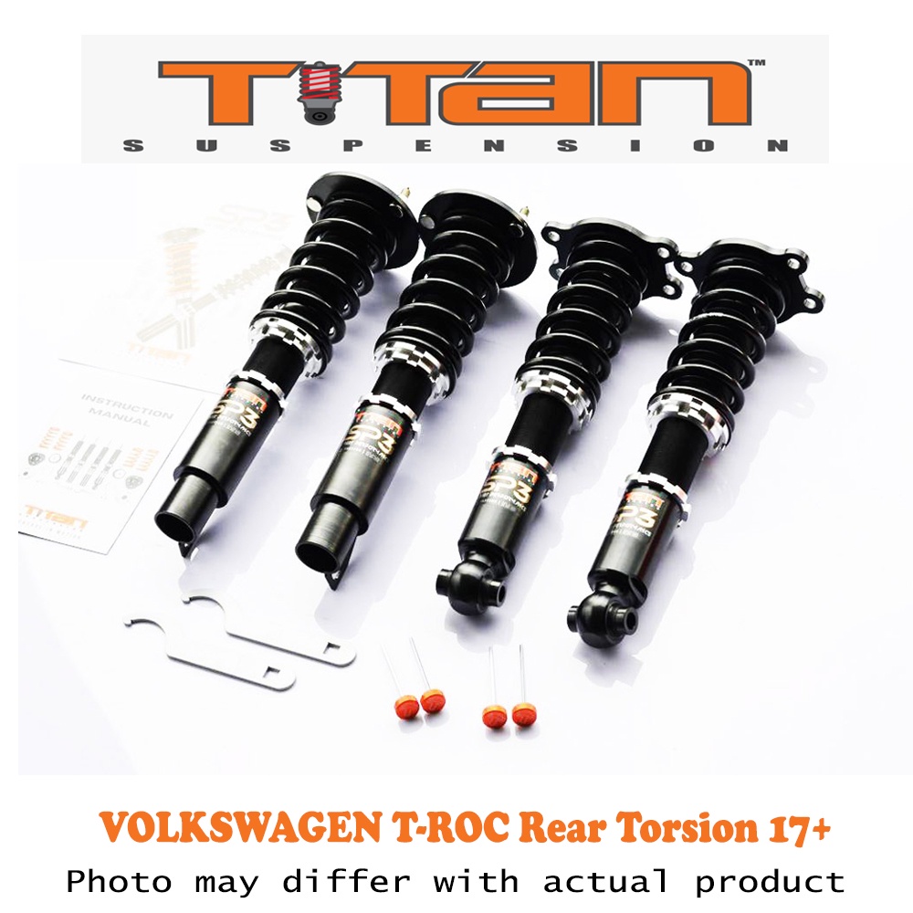 VOLKSWAGEN T-ROC Rear Torsion 17+ - TITAN ADJUSTABLE SUSPENSION ...