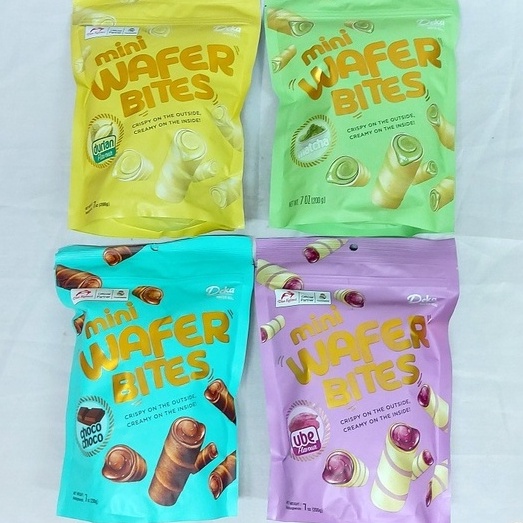 Deka Wafer Roll Mini Wafer Bites (Choco Choco/Ube/Matcha/Durian) 180g ...