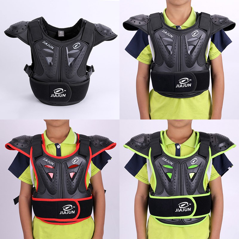 Children Motorcycle Armor Jacket Vest Motocross Back Shield Sleeveless ...