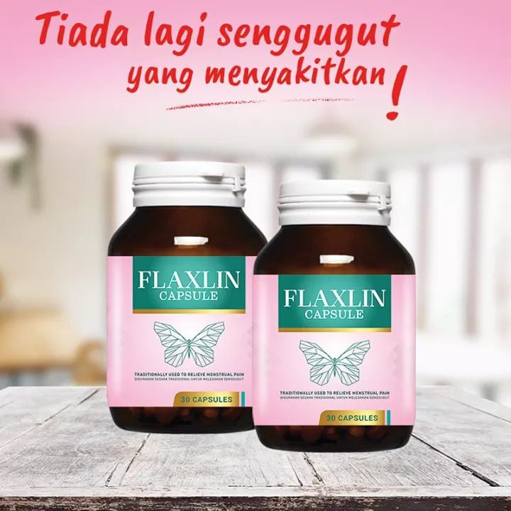UBAT SAKIT SENGGUGUT LULUS KKM - FLAXLIN CAPSULE | Shopee Malaysia