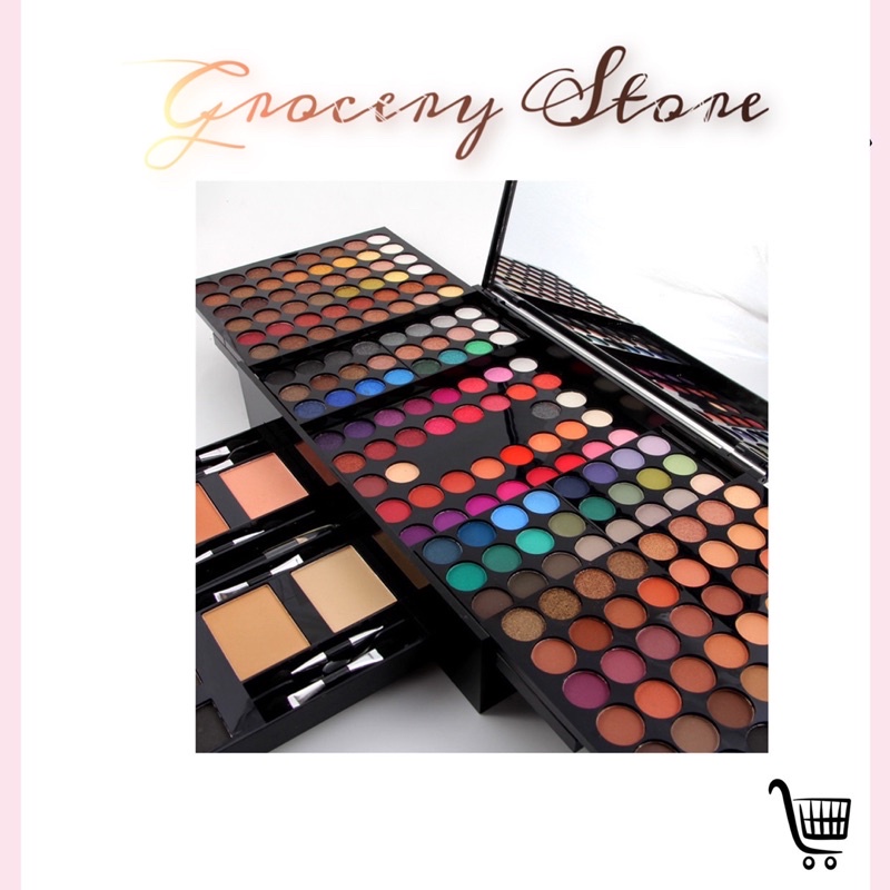 MISS ROSE BLOCKBUSTER 180 Colors Shimmer Eyeshadow Palette Makeup Set ...