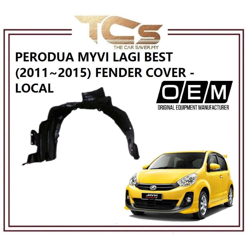 Perodua Myvi Lagi Best (2011~2015) Front Fender Inner Cover/Fender ...
