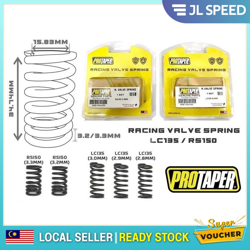PROTAPER RACING SUPER POWER VALVE SPRING JAPAN Y15 Y15ZR / LC135 ...