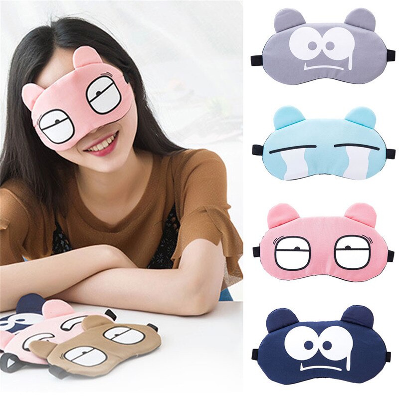 Face Cartoon Sleep Mask Cute Lovely Eye Sleeping Mask | Shopee Malaysia