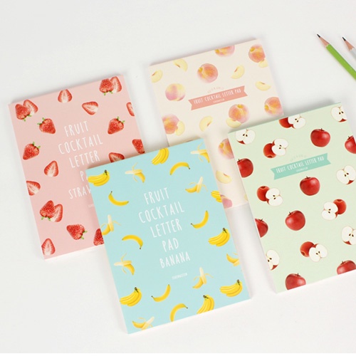 63sheets Sweet Fruits Letter Paper Pad Writing Notepad Cute Korean ...