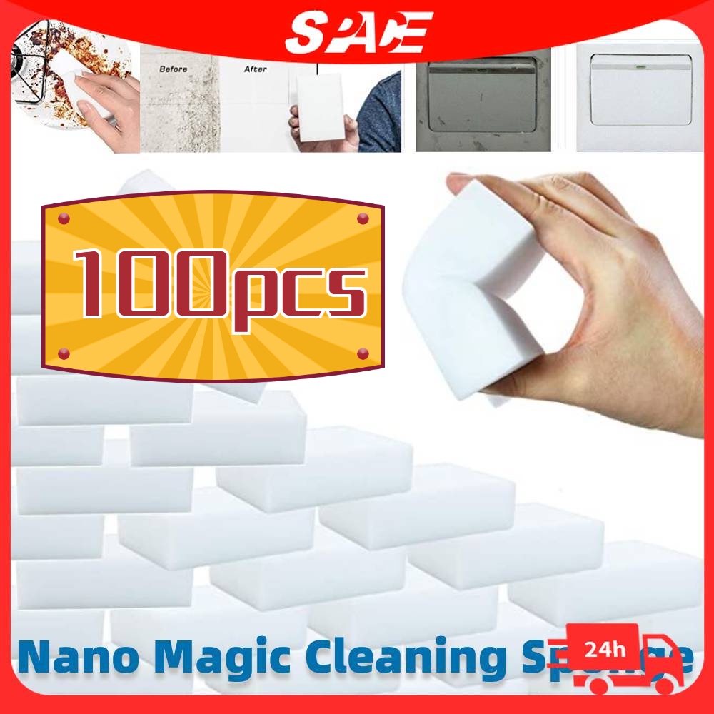 [Ready Stock] 100pcs Nano Magic Sponge Eraser Cleaning Tool Powerful ...