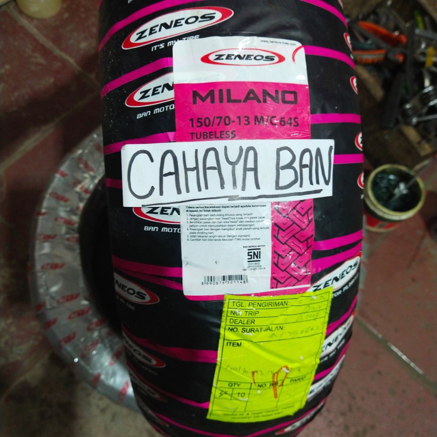 Nmax BLK Motorcycle Outer Tire 150/70-13 ZENEOS MILANO | Shopee Malaysia